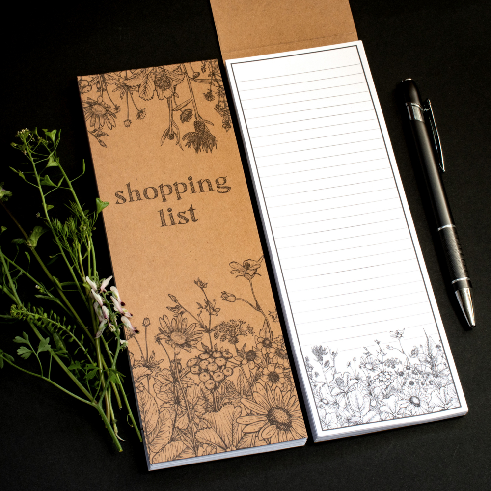 Wildflower Note Pad / Grocery List Pad, 100% Recycled Paper | Intrinsic ...